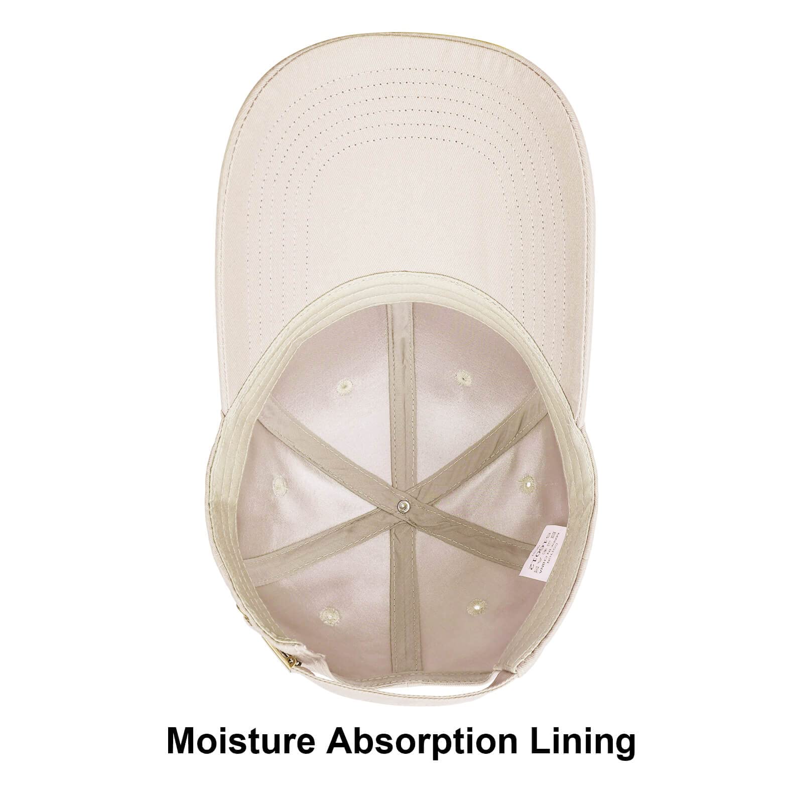 Long Bill Cap for Men Women 4.3" Extra Long Baseball Cap, Cotton Long Visor Hat Adjustable Outdoor Long Brim Fishing Sun Hat (Beige)