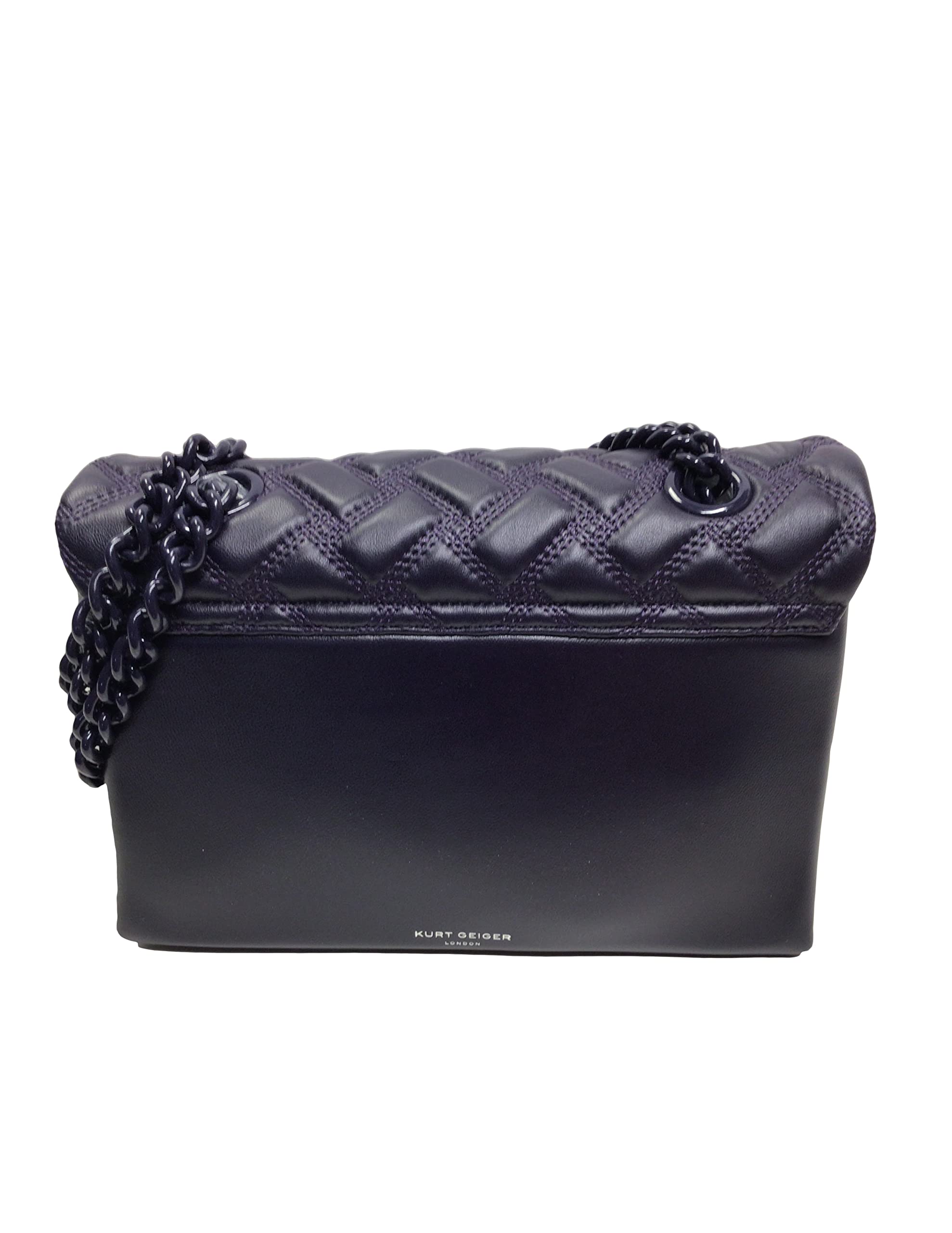 Kensington Drench Leather Shoulder Bag -Purple