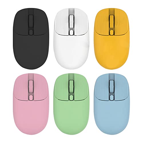 JW-219 Wireless Mouse ,Ergonomic Rechargeable 2.4G Computer Silent Gaming Mouse,Adjustable 3 DPI Ergonomic Shape Cordless Mouse for Laptop-Green