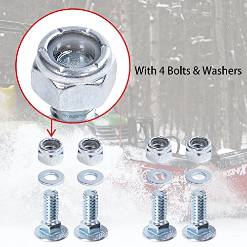 LTNICER MTD 784-5580 784-5580-0637 Snow Blower Skid Plate Shoes Fits MTD Cub Cadet Yardman Snowblower Skid Shoes with Mounting Hardware(2 Pack)