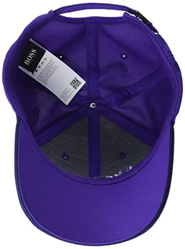 HUGO Boss Men's Technical Pique Logo Cap, Bright Dahlia Purple, One Size