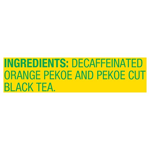 Lipton Tea Bags For a Delicious Beverage Decaffeinated Black Tea Caffeine-Free and Made With Real Tea Leaves 75 Tea Bags