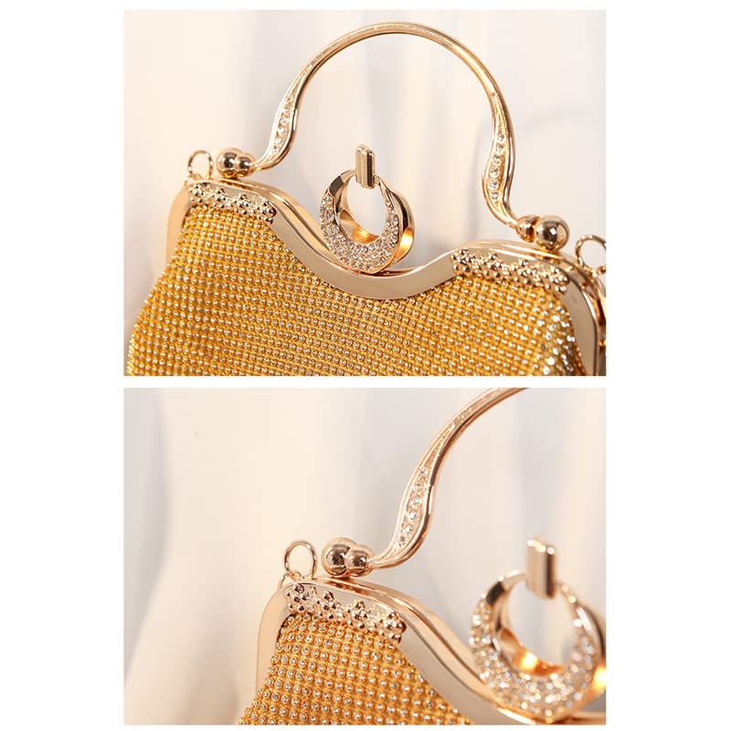 N/A Ladies Diamond Clutch Wallet Wedding Tote Evening Bag Exquisite Women Chain Shoulder Bag