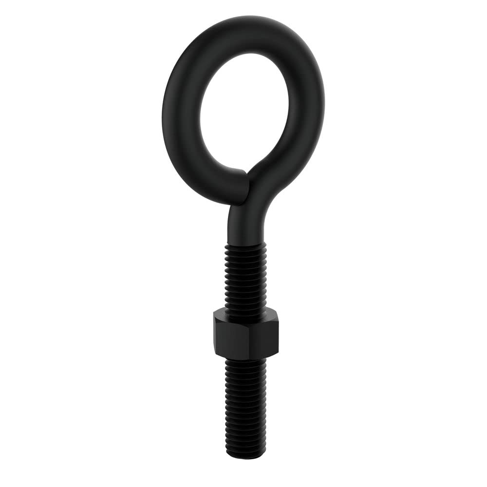 National Hardware N820-105 Eye Bolt, 3/8" × 4", Storm Shine Finish