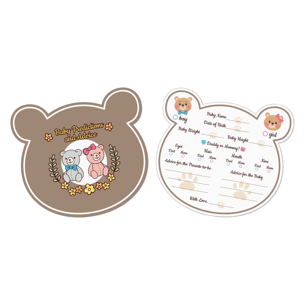 Party to Be Baby Shower Predictions and Advice Cards (25 PCS)