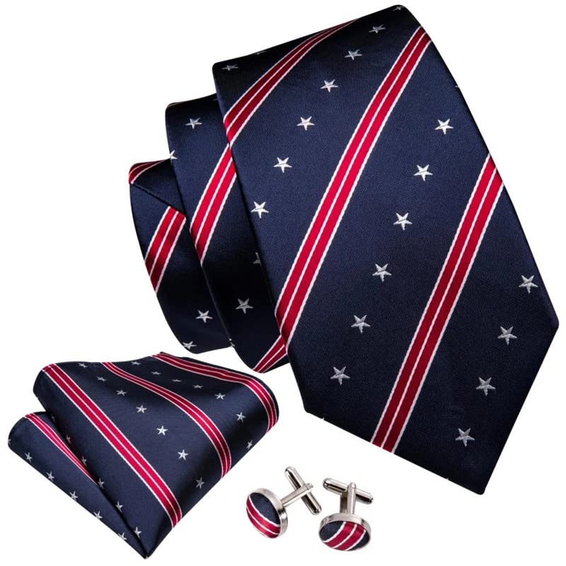 LXXSH Men Tie Set Silk Navy Handkerchief Ties for Men Gift Wedding Business Designer Necktie (Color : A, Size : One Size)