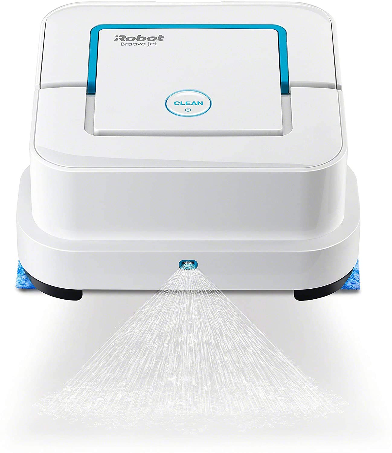 iRobot Braava Jet 240 Superior Robot Mop Bundle with 1 Jet Hard Wood Floor Cleaning Solution (2 Items)