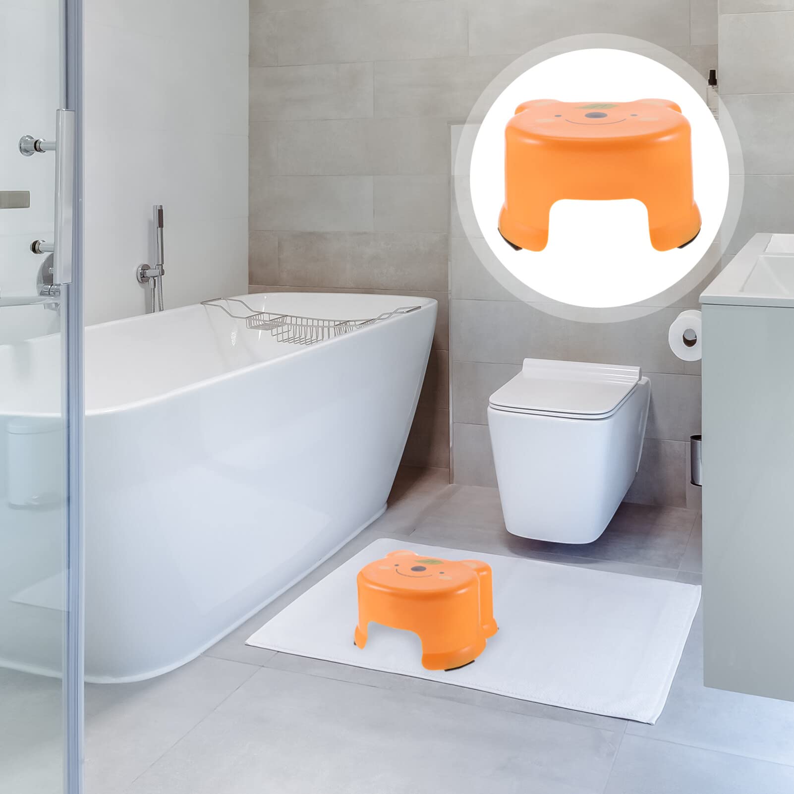 Ipetboom Step Stool, 1 Pc Bathroom Stool Toilet Step Stool Anti-Skid Step Stool Potty Training Aid