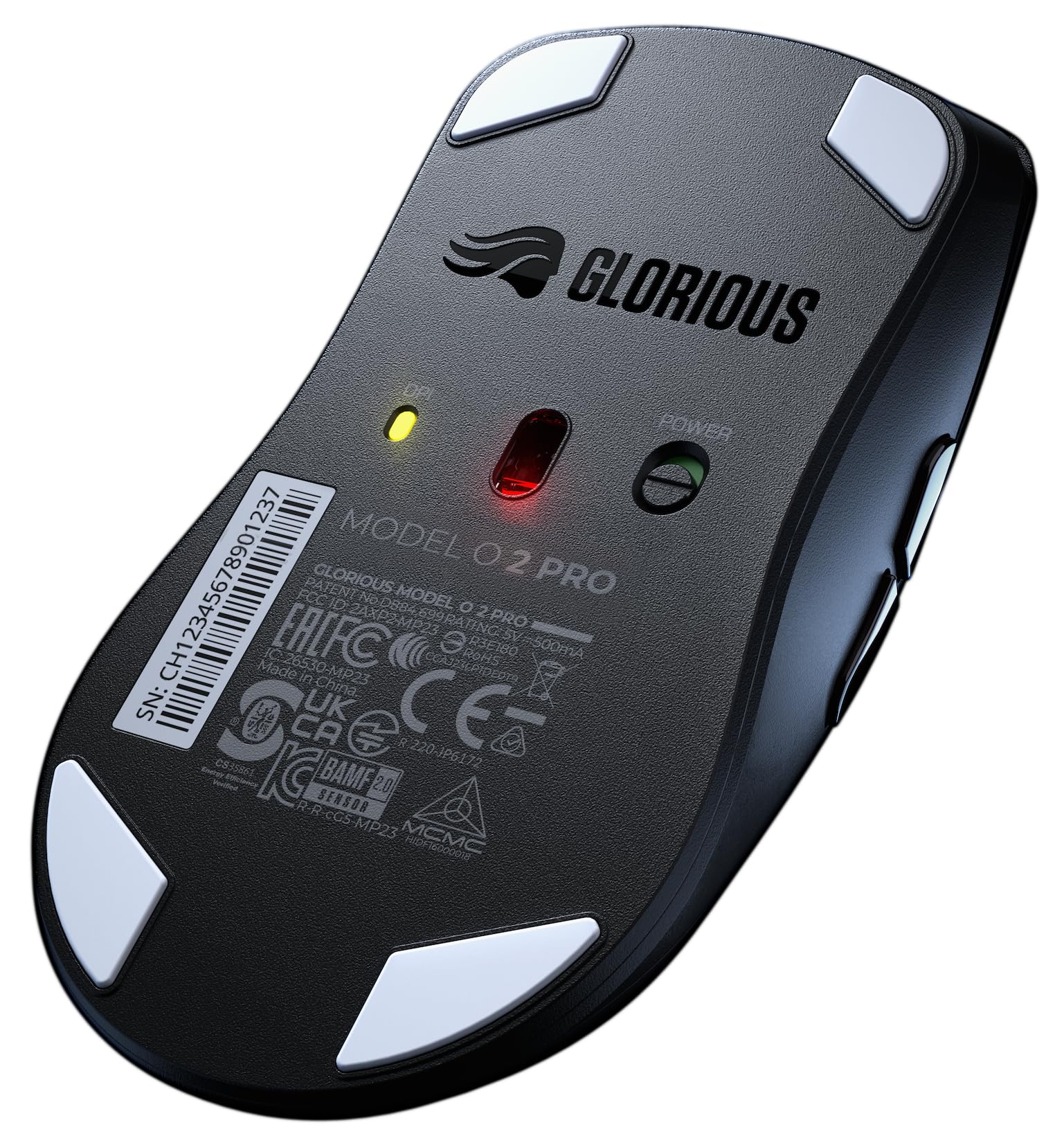 Glorious Gaming Model O 2 PRO Wireless Gaming Mouse - 2.4GHz wireless 1ms delay, 100M clicks, 57g Ultralight, Long Battery Life, 26K DPI BAMF 2.0 Sensor, Ambidextrous, 6 Buttons, PTFE Feet