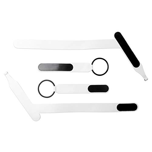 MODJUEGO Leather Long Wrist Band Strap for Oculus Quest 2 VR Accessories Anti Falling Handle Long Fixed Strap Belt Handle Grip (White)