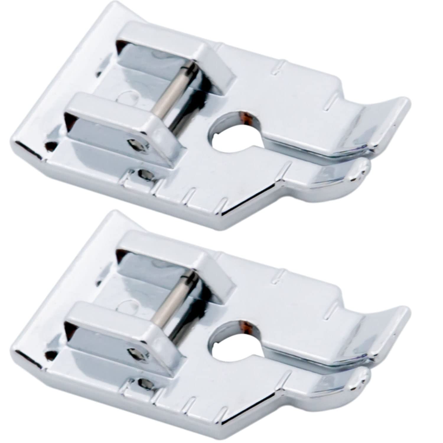 Homstco 1/4 inch Quilting Presser Foot, 2 PCS for Babylock, Brother, Elna, Simplicity, Singer and Most Low Shank Sewing Machine, HA8914