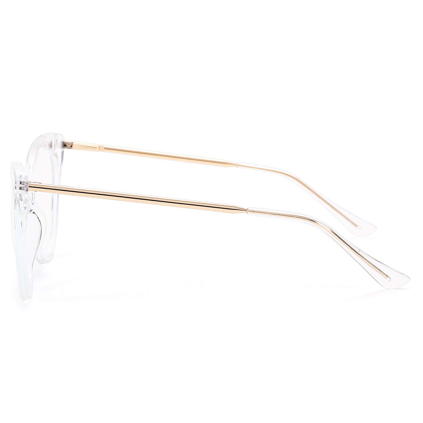 Hycredi Rimless Rectangle Sunglasses Men Women Retro Frameless Square Shade Y2k Sun Glasses Tinted Eyewear(Clear