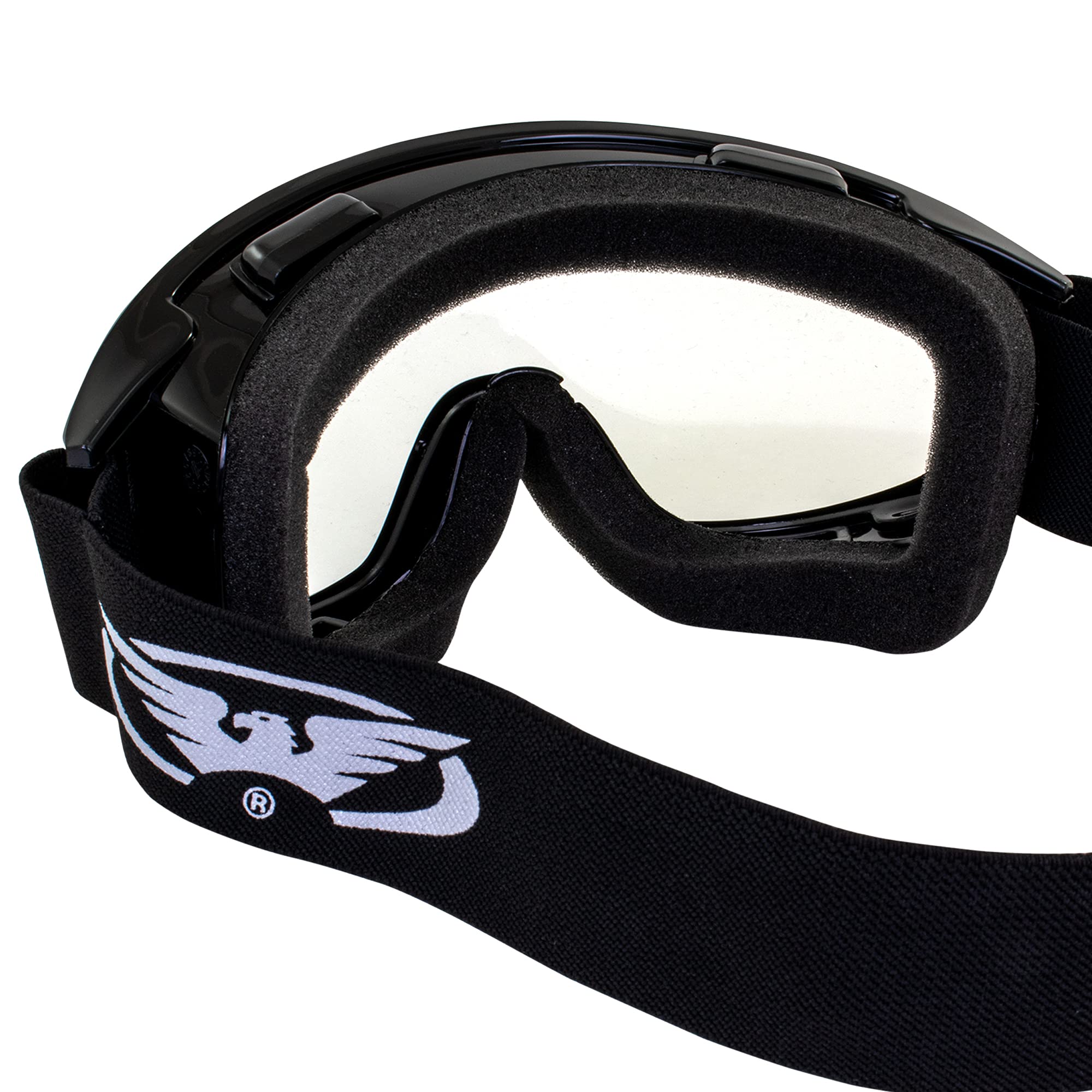 Global Vision 3 Pair Windshield Padded Goggle Clear Smoke & Yellow Lens Fits Over Most Glasses Antifog Coating Great for Paintball Airsoft ATV Motorcycle Meets ANSI Z87.1 Standards for Safety Eyewear
