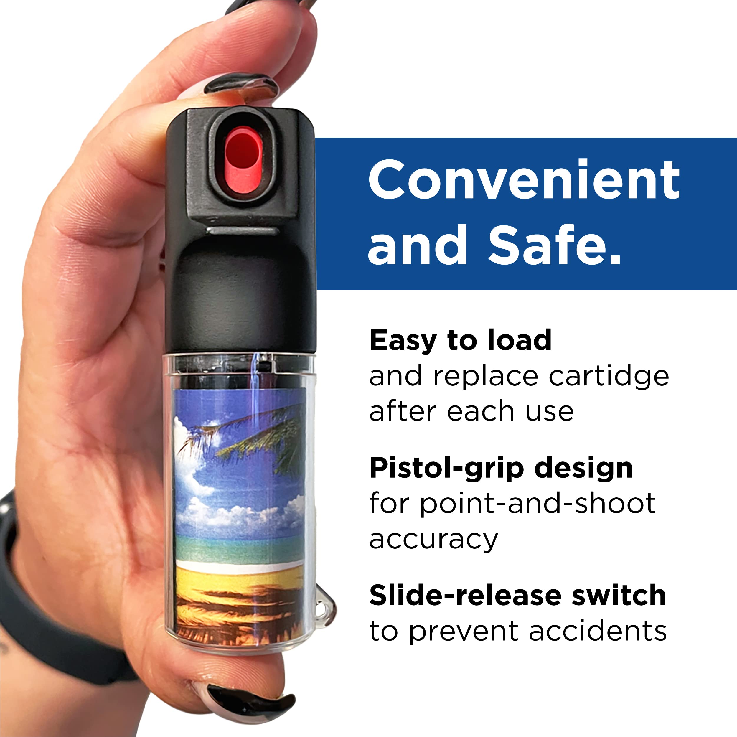 Mace Brand Chameleon Pepper Spray β Change Look of Spray with Included Skins, American Flag, Beach & Camo Patterns β 10β Pepper Spray, Mace Self Defense Pepper Spray for Women/Men, Made in The USA