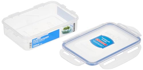 Lock&Lock 19-Fluid Ounce Rectangular Food Container, Short, 2.3-Cup