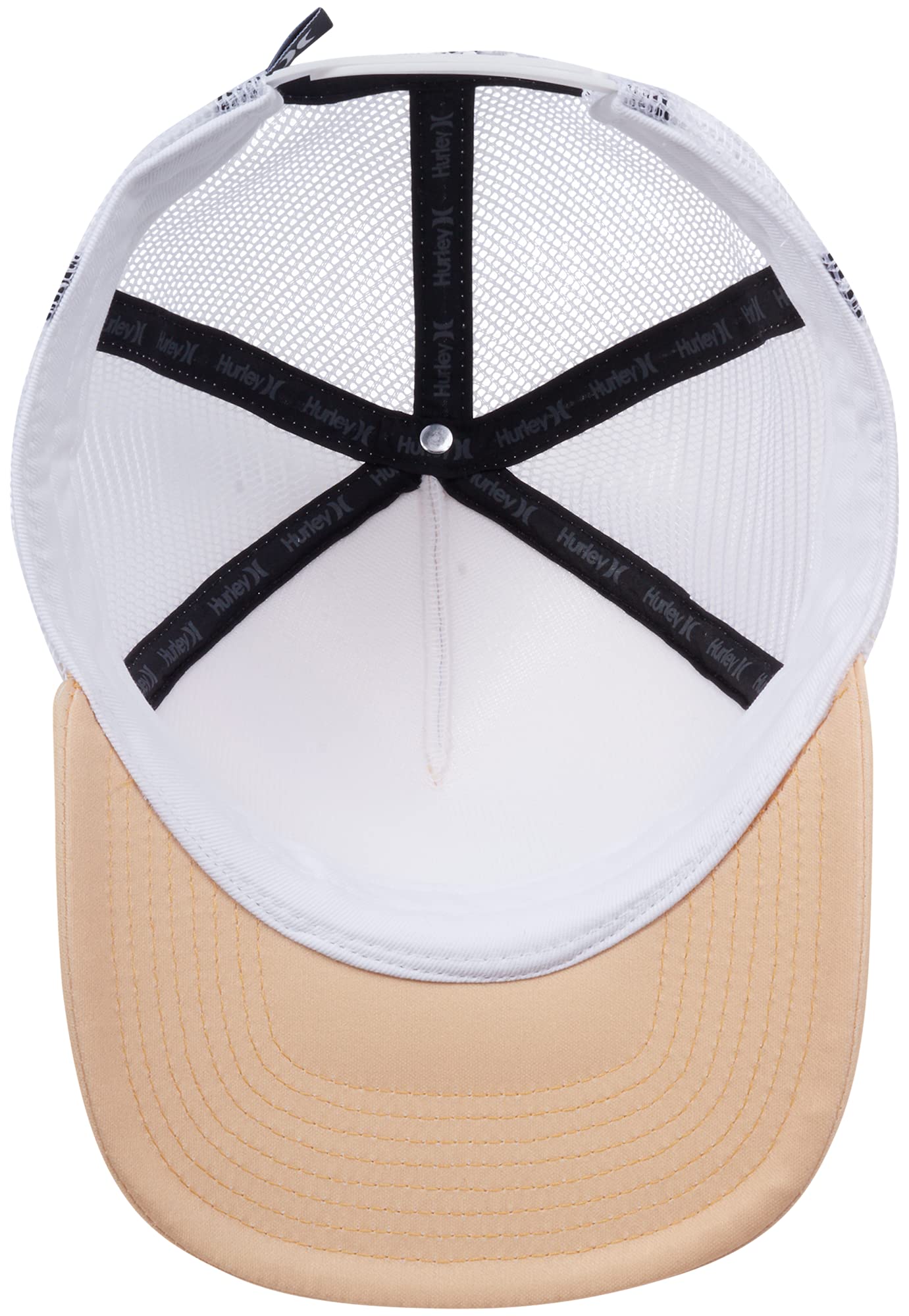 Hurley Women's Baseball Cap - Horizon Curved Brim Snap-Back Foam Trucker Hat, Black