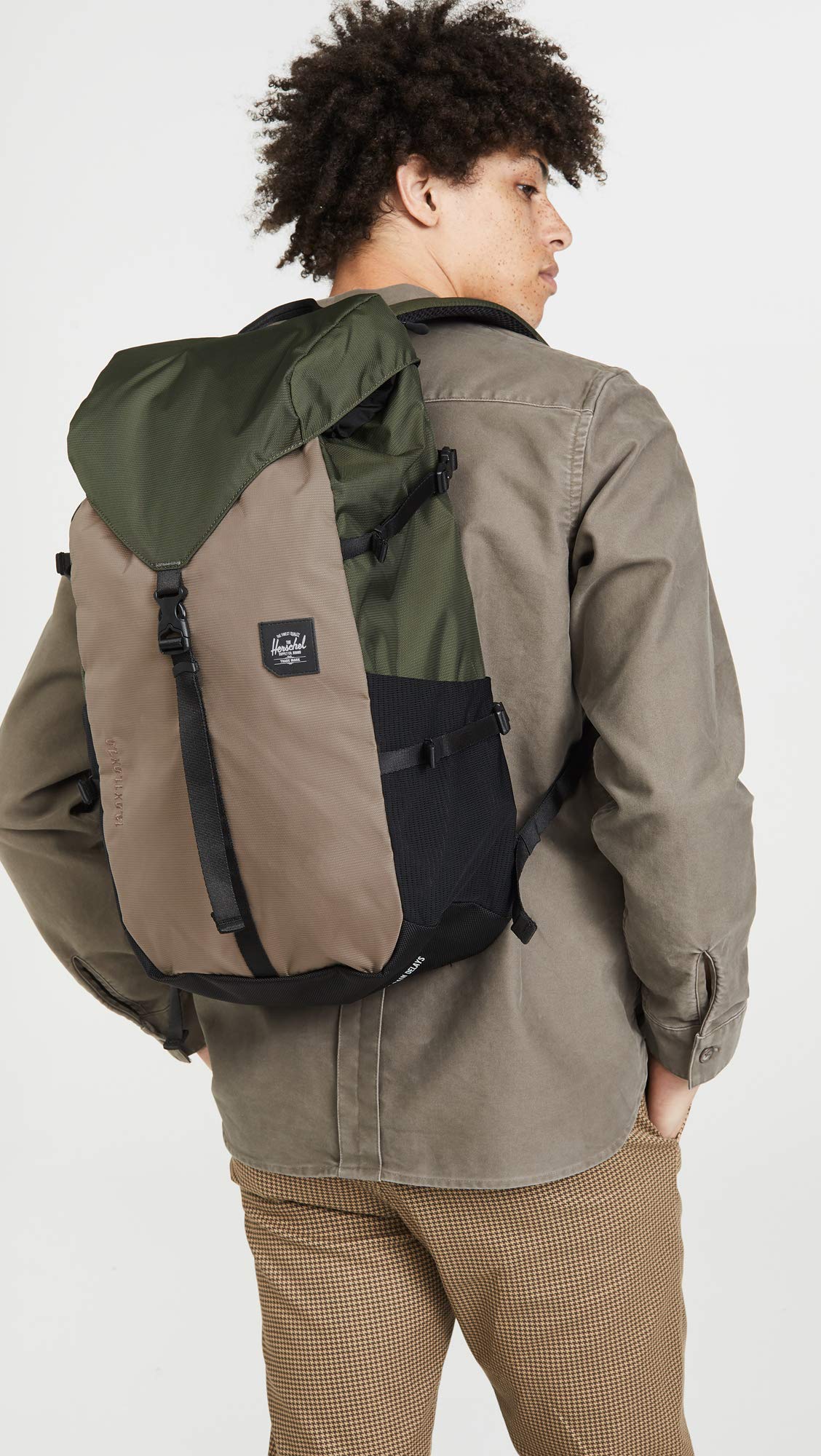 Herschel Supply Co. Men's Barlow Large Backpack, Dark Olive Multi, One Size