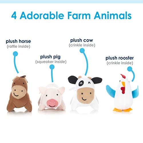 KIDS PREFERRED Carter's Happy Barnyard Plush Activity Set, Multicolored