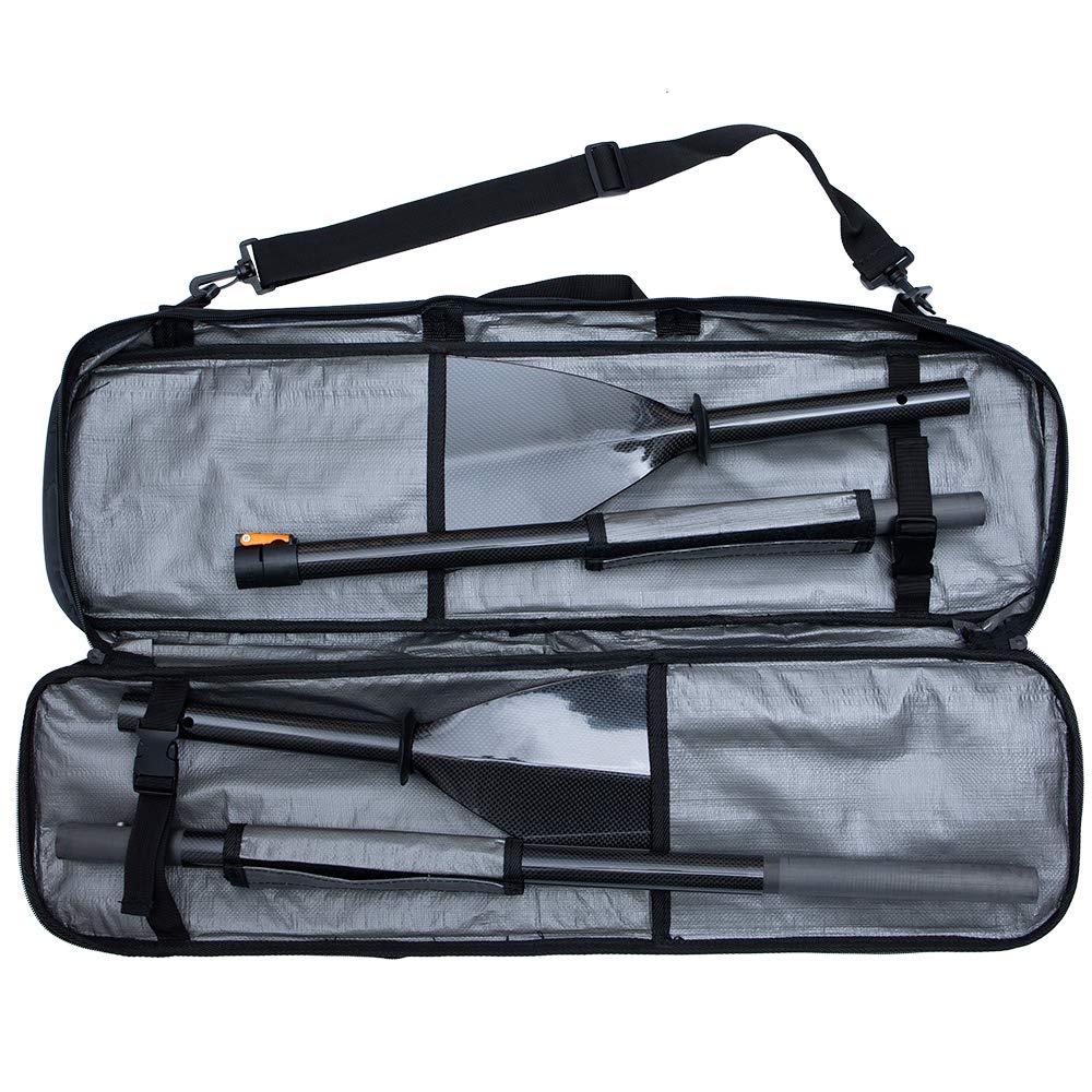 HEYTUR 4 Piece Kayak Carbon Adjustable Paddle with Carry Bag