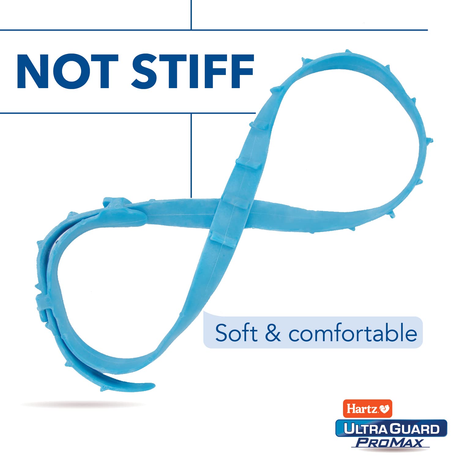 Hartz UltraGuard ProMax Flea & Tick Collar for Dogs I 12 Months Protection I Soft & Comfortable | Flea & Tick Prevention I 2 Pack, Blue