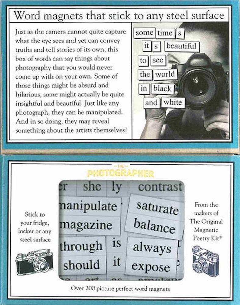 Magnetic Poetry - The Photographer Kit - Words for Refrigerator - Write Poems and Letters on The Fridge - Made in The USA