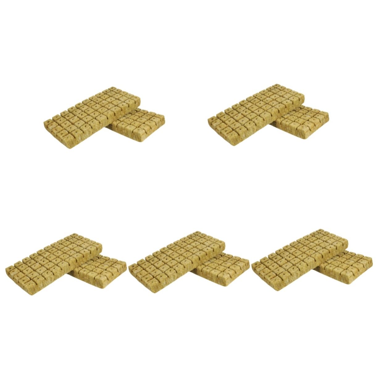 Happyyami 500 Pcs Gardenrock Woolasbestos Clone Plants Plugs Plant Fertilizer Plugs Germination Starter Grow Cubes Plugs Hydroponic Tower Plant Growing Plugs Practical Miniature