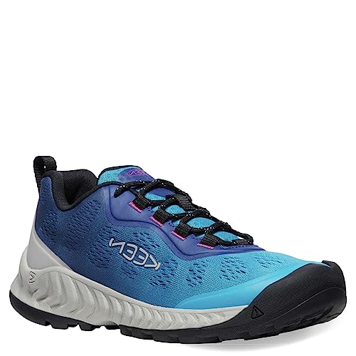 KEEN Women's NXIS Speed Low Height Vented Hiking Shoes, Fjord Blue/Ombre, 11