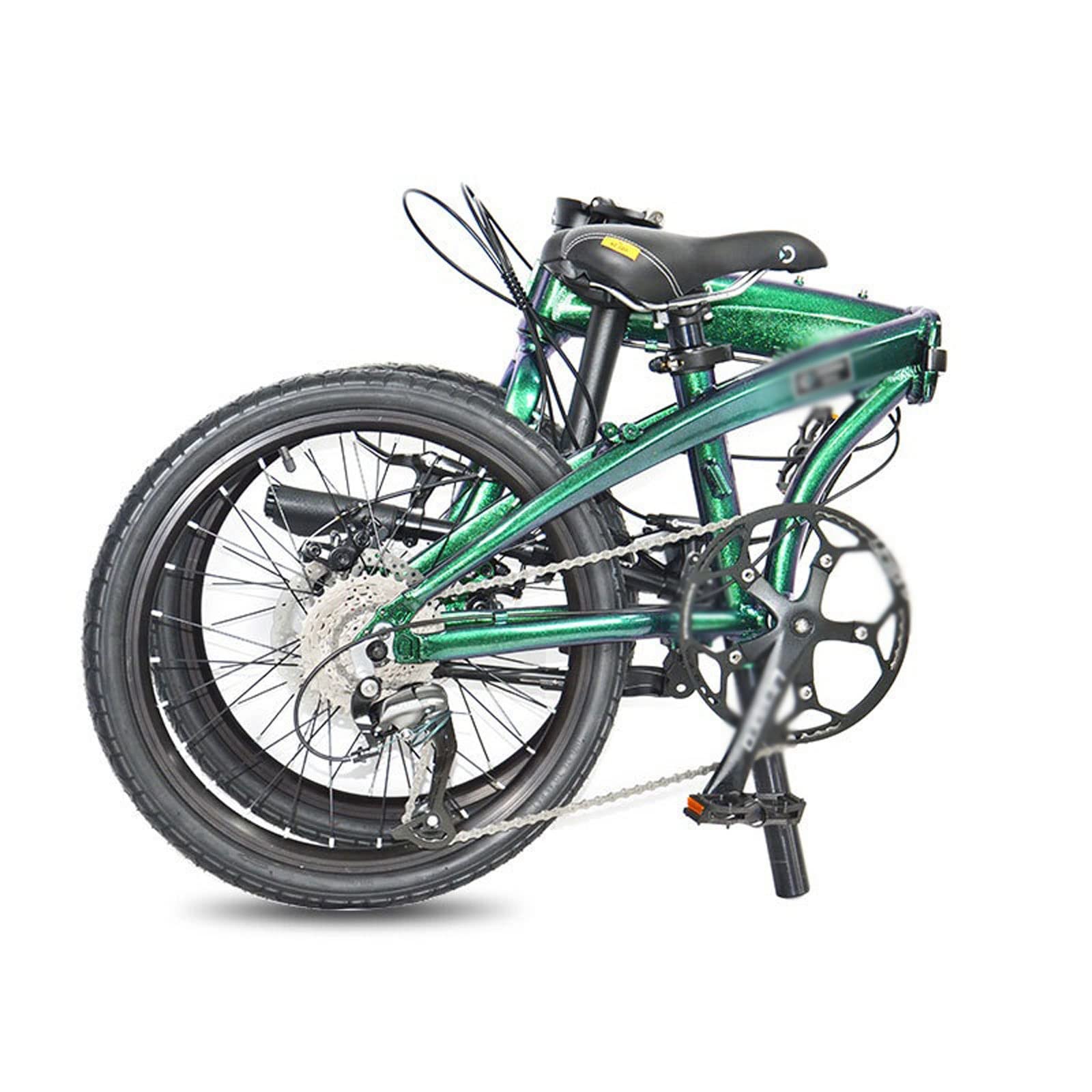 KOWMzxc Bikes for Men Road Bike Bicycle Speed Folding Bicycle Aluminum Alloy Frame Bicycle Student Adult Mini Wheelset