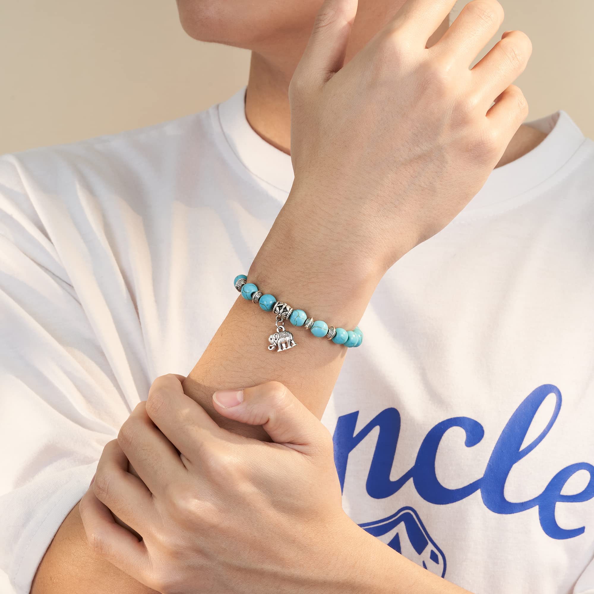 HGDEER Elephant Gifts for Women, Good Luck Elephant Bracelet