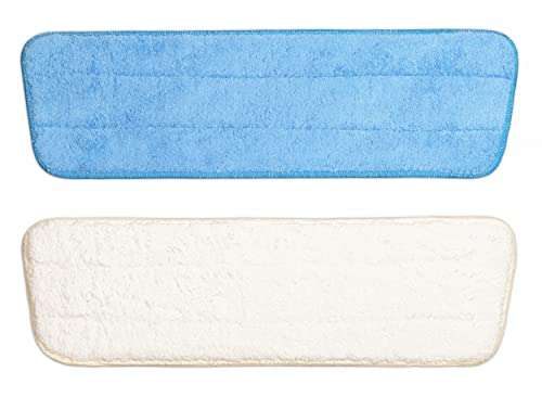 Microfiber Cleaning Pad Refills Spray Mop Replacement Head Commercial Heavy Duty 18 inch Mop Pads for Hardwood Floor Washable