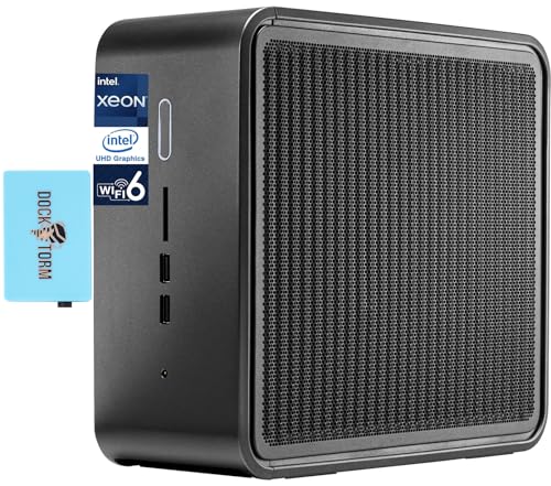 Intel NUC 9 Pro Kit Mini PC NUC9VXQNX Xeon E-2286M 8-Core, UHD 630, 64GB RAM, 1TB PCIe SSD, WiFi 6, Bluetooth 5.2, HDMI, 2 Thunderbolt 3, Win 10 Home w/Hub