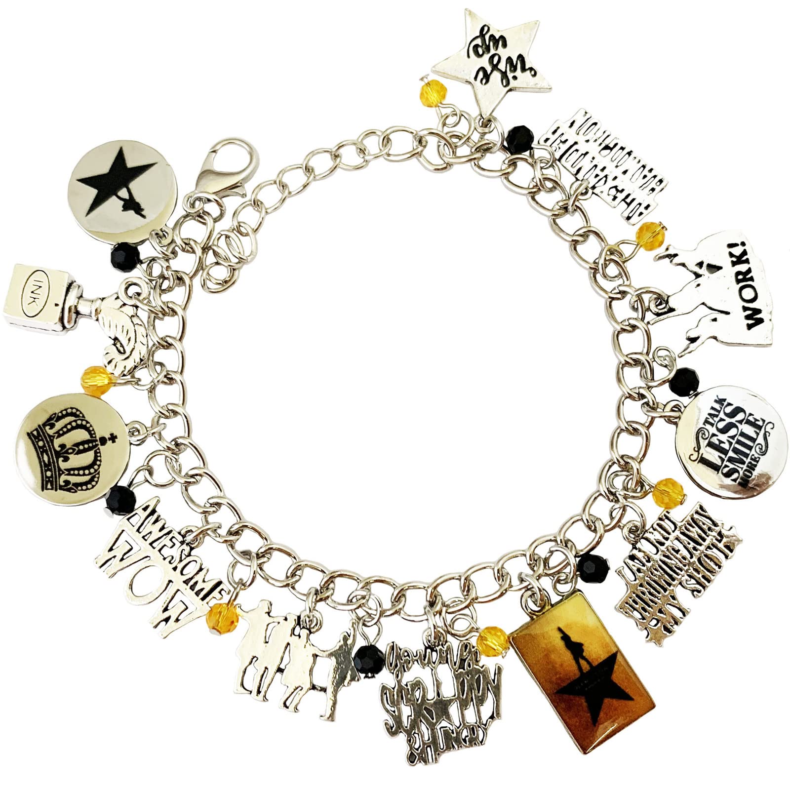 HYTAIBB Broadway Musical Charm Bracelet Gifts for Girl Woman Men