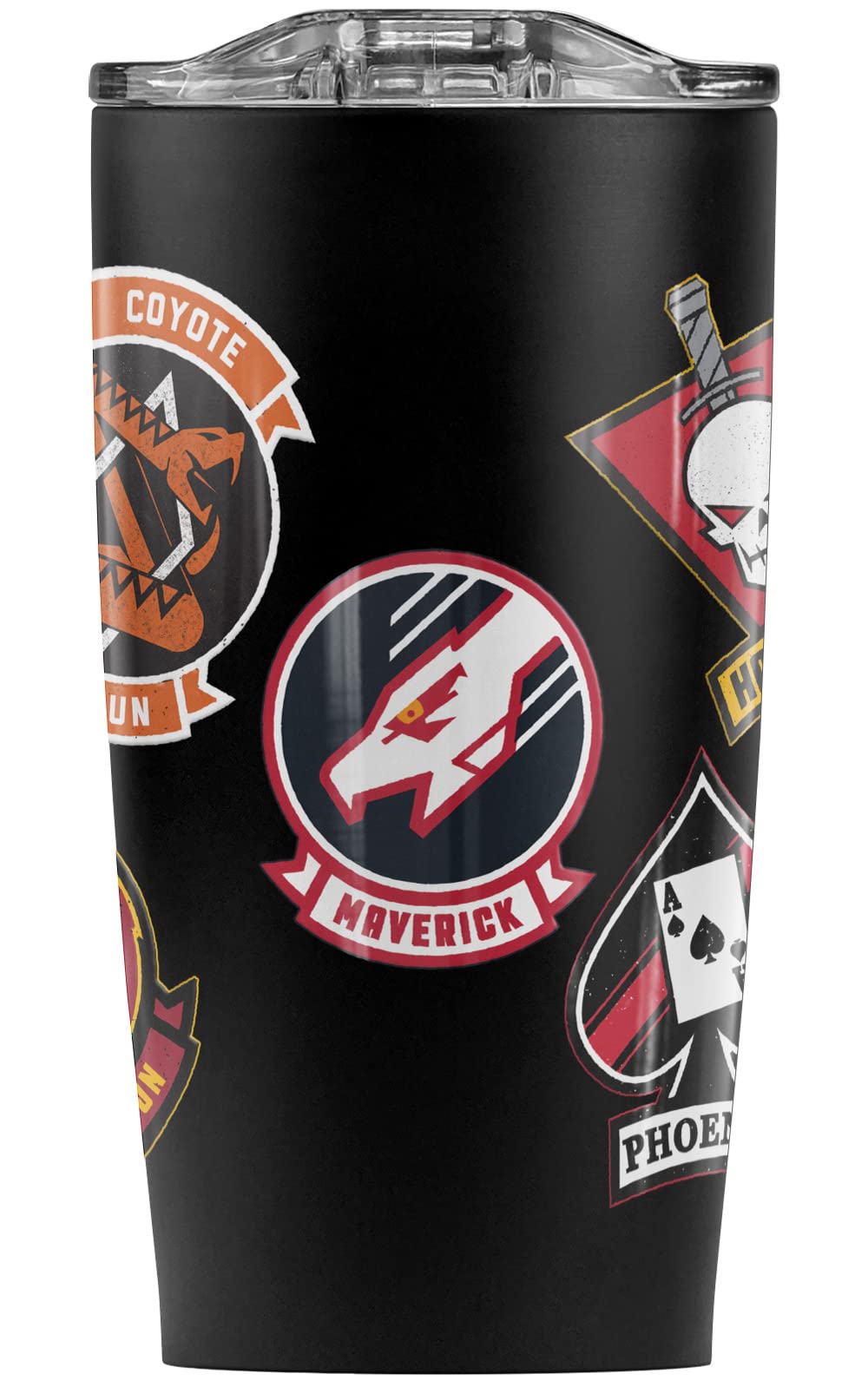 Logovision Top Gun: Maverick Badge Stainless Steel 20 oz Travel Tumbler, Vacuum Insulated & Double Wall with Leakproof Sliding Lid