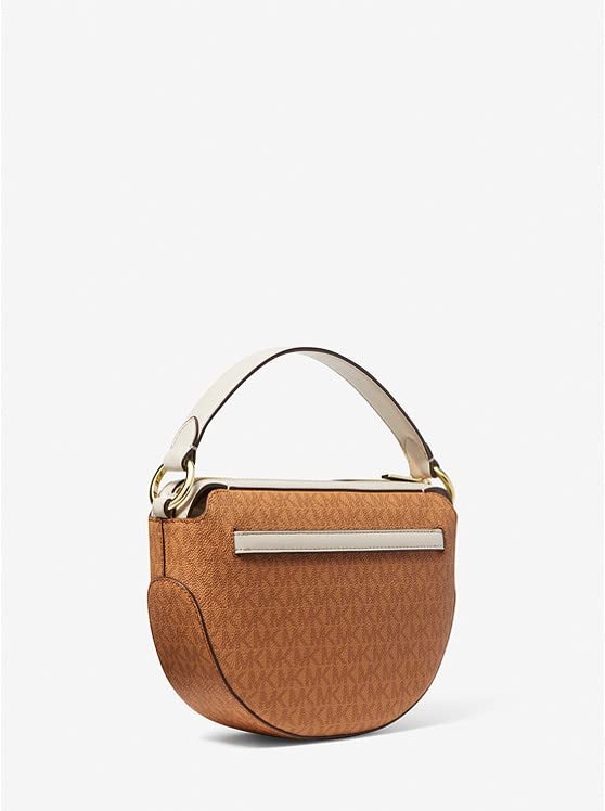 Michael Kors Emilia Medium Logo Shoulder Crossbody Handle Bag (Cuoio Multi)