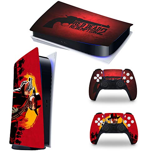 Hunter Cowboy - PS5 Standard Edition Skin Console and 2 Controller, Vinyl Decal Sticker Full Cover Protective
