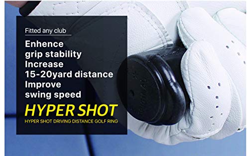 HYPER ALBATROSS Hyper Shot 14ea (Black), Golf Grip aid, Golf Grip Training aid, Golf Grip Alignment Tool, Golf Swing aid, Golf Swing Trainer, Golf Swing Grip Trainers