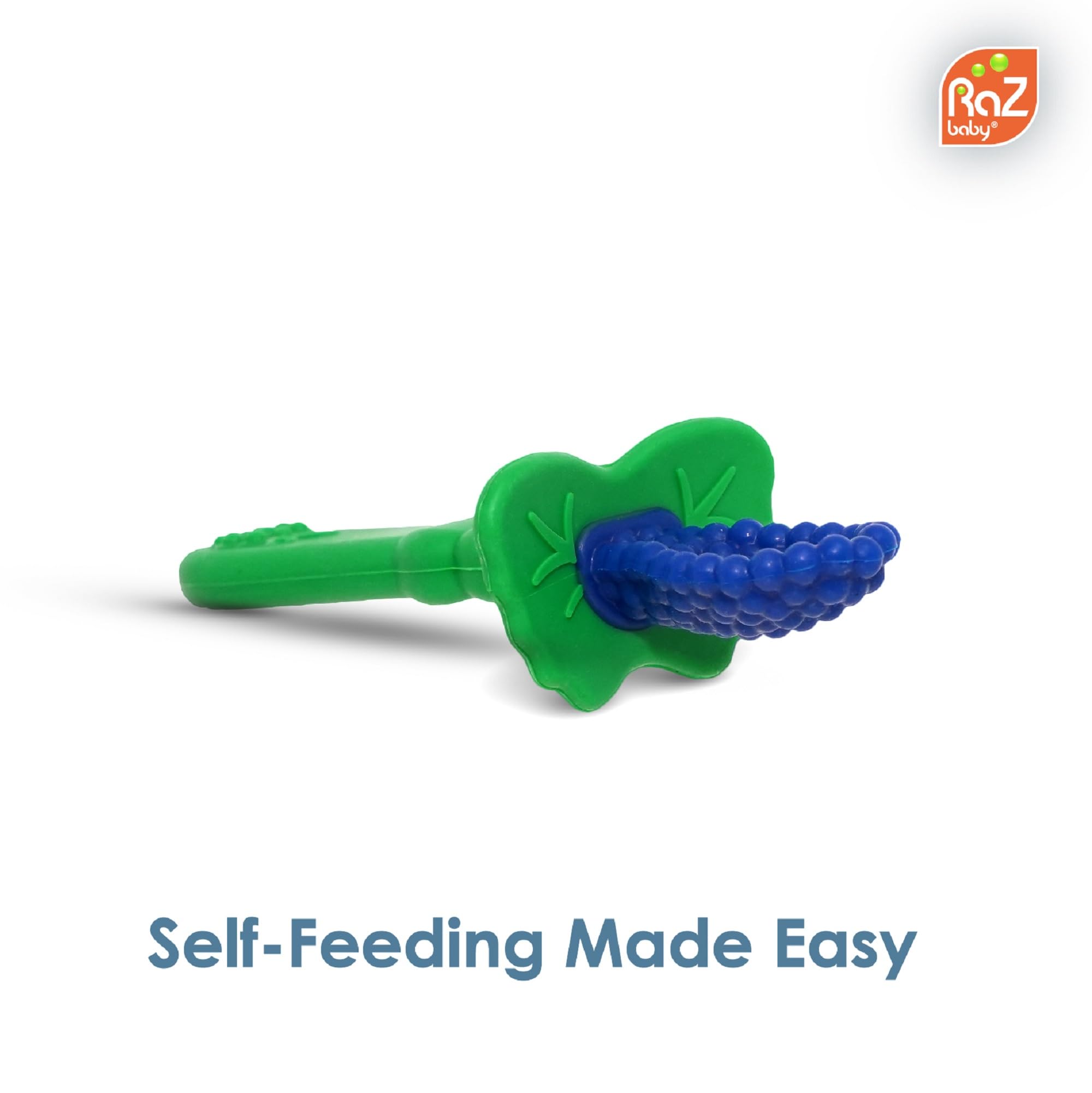 RaZbaby RaZberry Infant Training Spoon, 6m+ (Red & Blue, 2 Count (Pack of 1))