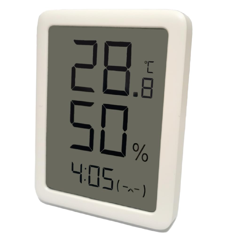Homidy Indoor Thermometer Digital Hygrometer HD 3.5″ Large Screen Humidity Gauge High Precision Temperature Sensor 24H Max/Min Record and Time Display Humidity Meter