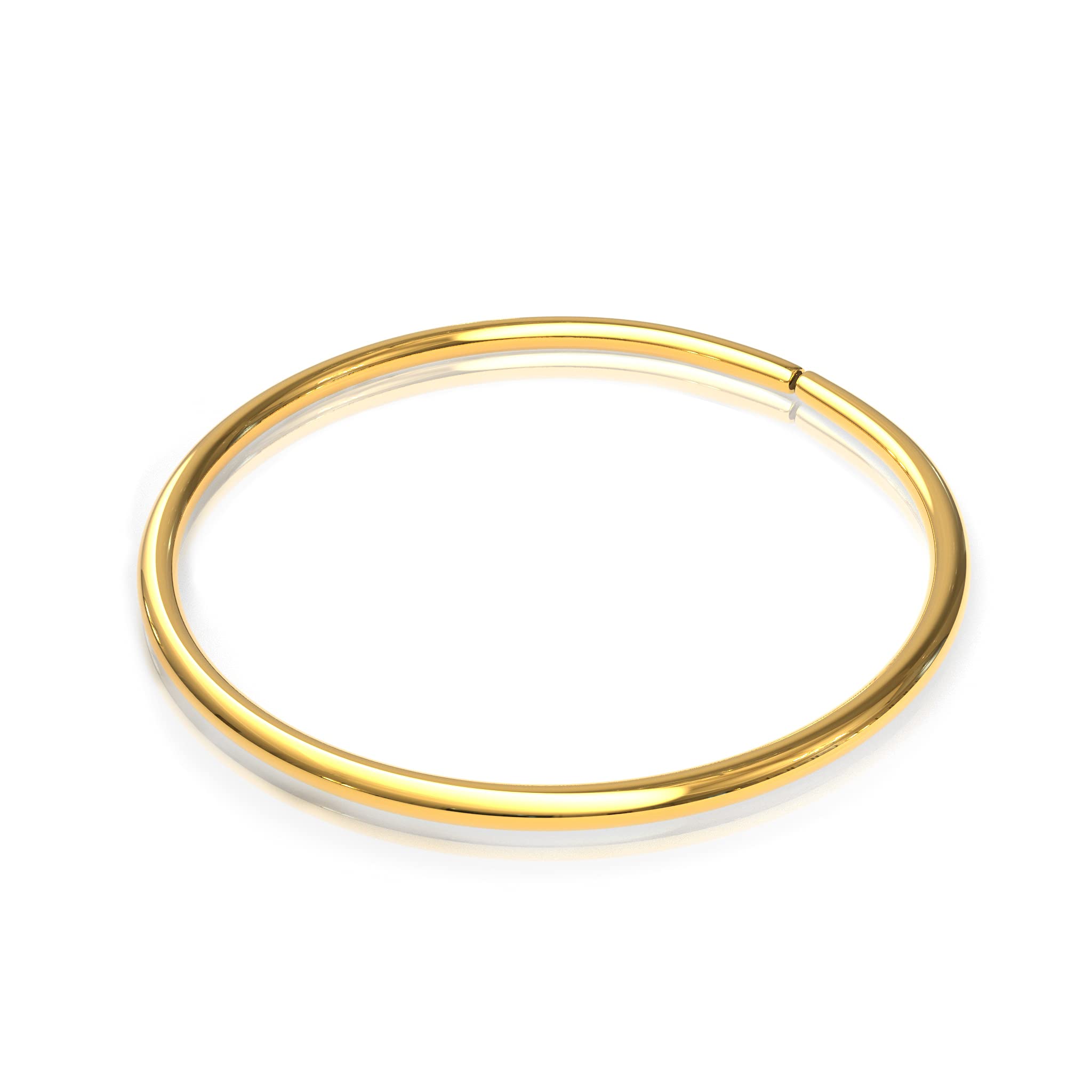 LAOPAZ Tiny Belly Button Ring - Dainty Belly Button Hoop Piercing - Hypoallergenic Belly Jewelry Unisex (Plain Gold)