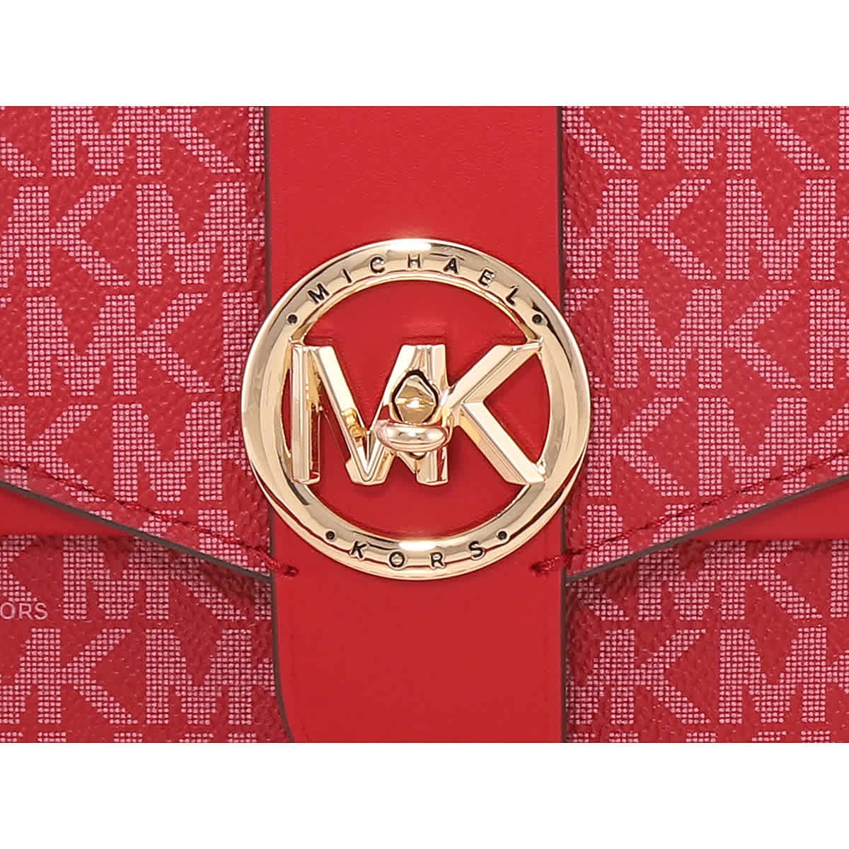 Michael Kors Ladies Greenwich Small Presbyopia Crossbody Bag - Crimson