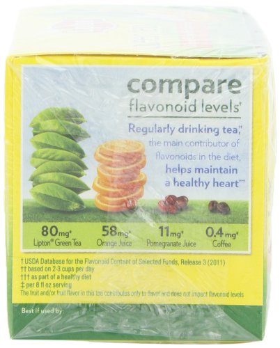 Lipton Green Tea, Orange Passionfruit & Jasmine, 20 Count Box