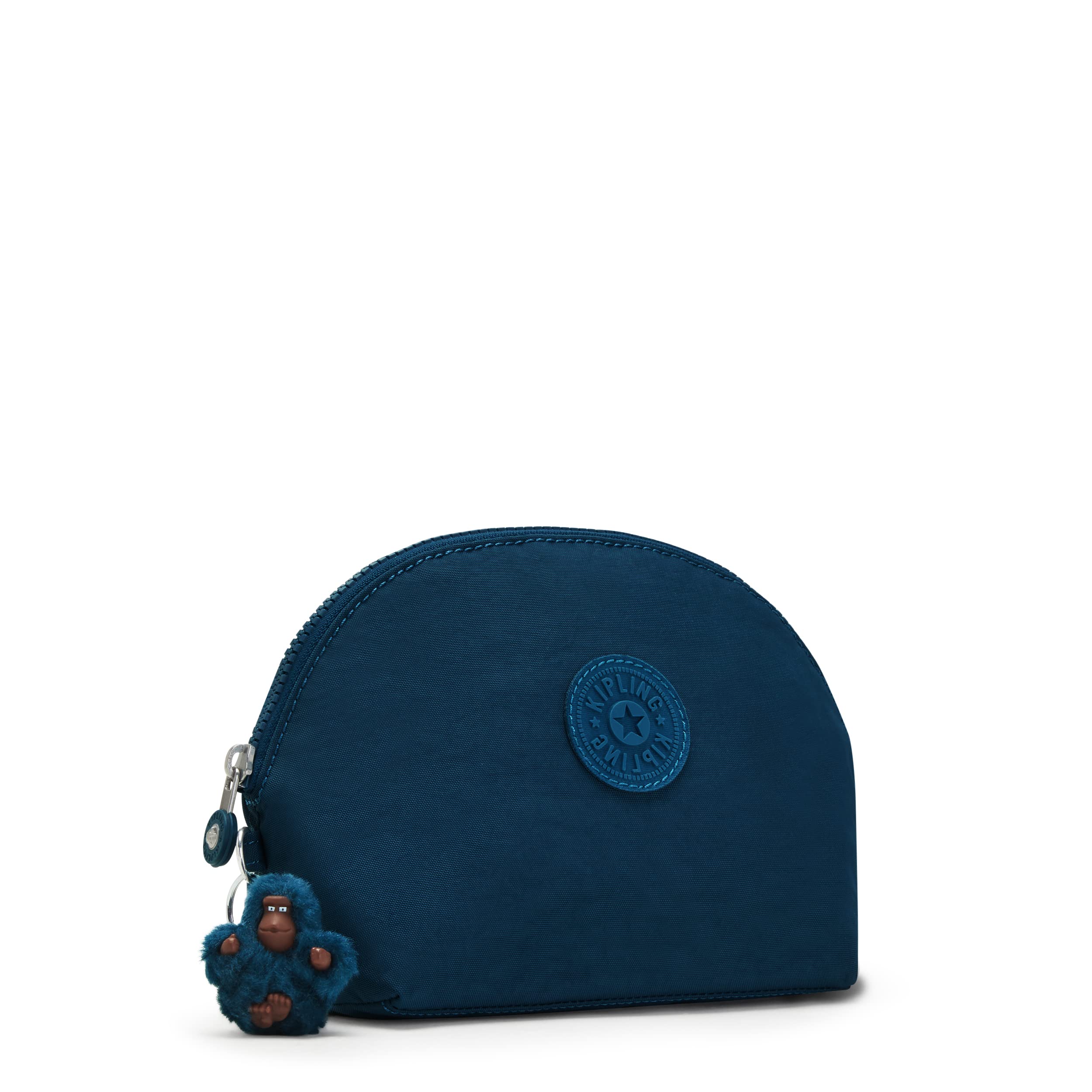 Kipling Womens Women's Zadok Pouch, Lightweight, Organize Accessories, Slip Compartments, Top Zip Closure, Nylon Pouch, Night Teal Tonal, 8 L x 6.38 H 3.75 D US