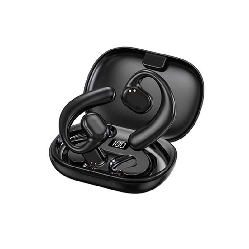 TEDATATA Wireless Bone Conduction Earphones Binaural Noise Reduction, Wireless high-Definition Calls,Suitable for Sports Workouts, Running, Cycling