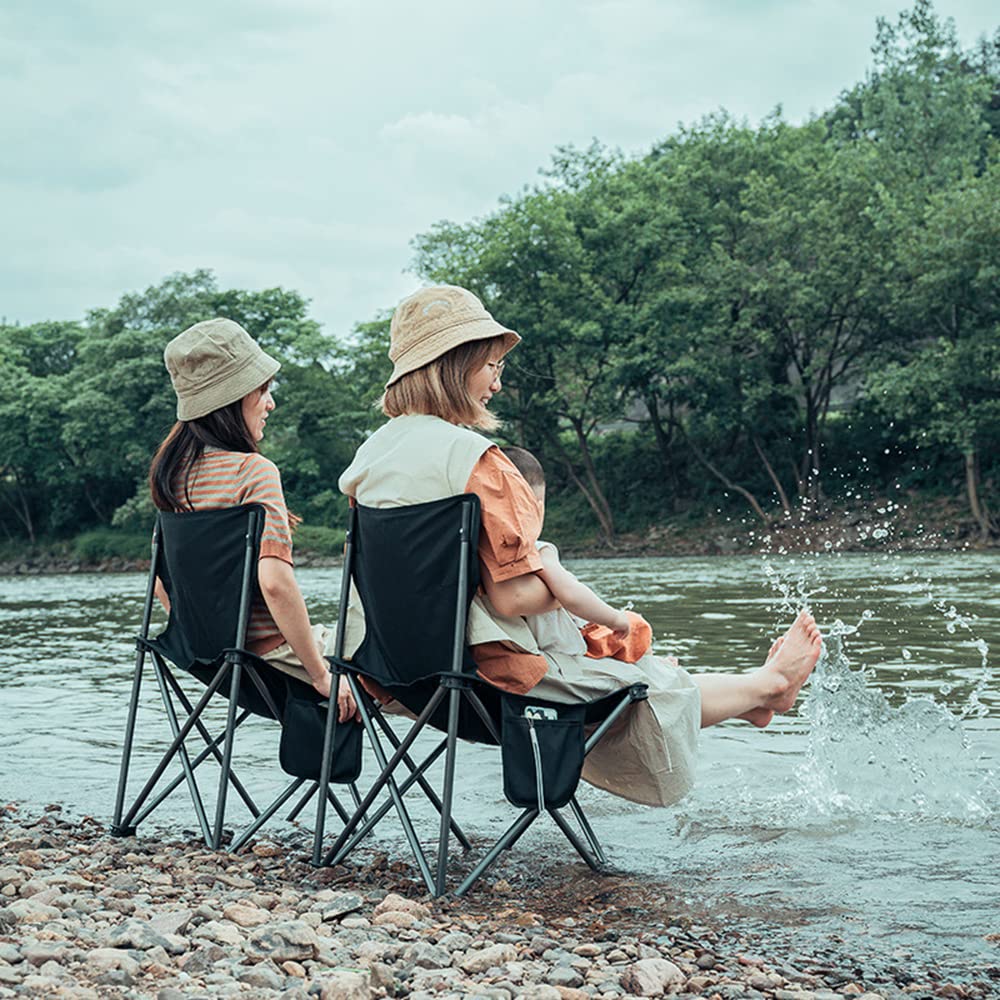 LIXADA Portable Folding Camping Chair with Carrying Bag for Outdoor Camping Hiking Fishing Picnics