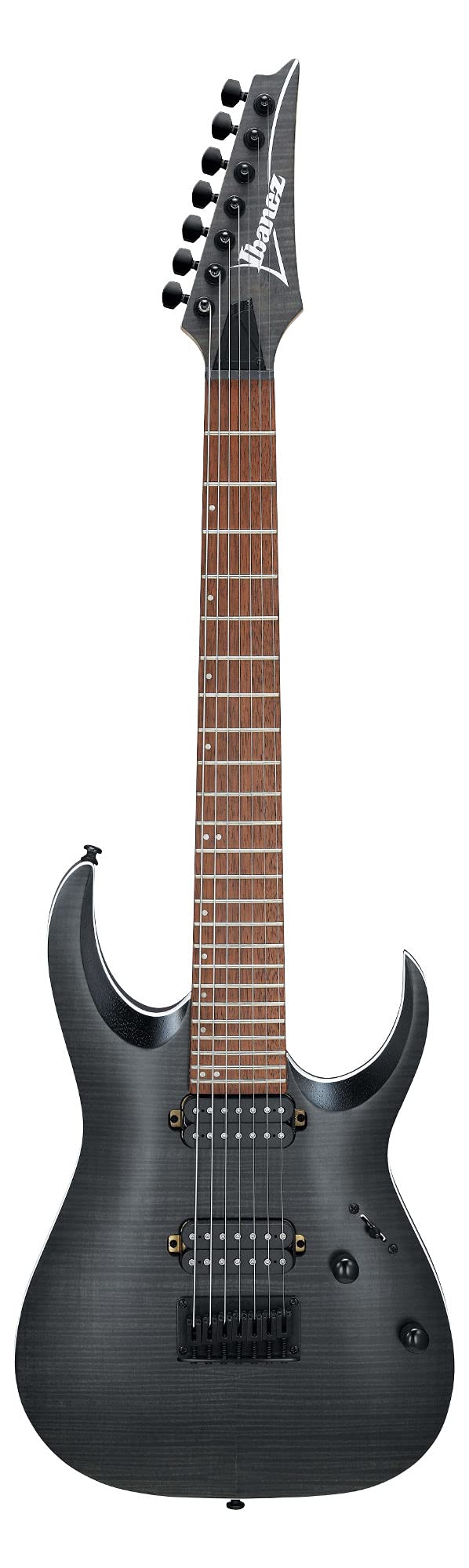 Ibanez RGA742FM RGA Standard 7-String Electric Guitar, Transparent Gray Flat