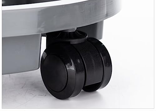 Two Pack HuaBoShi Plant Caddy Stand with Wheels Heavy Duty with Built-in Bottom Ventilation Design and Water Tray Bear Weight up to 160 LB (13β in Diameter)