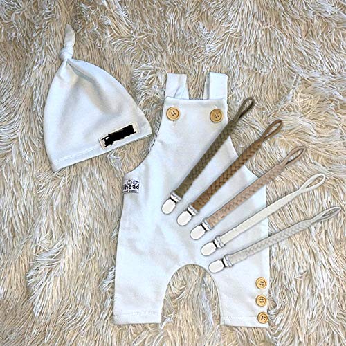 Pacifier Clip for Boys and Girls Binky Holder Pacifier Holder Leash Smoother Clip Handmade Braided Fits All Pacifiers -Modern Unisex Baby Birthdays Gift(5 Pack)