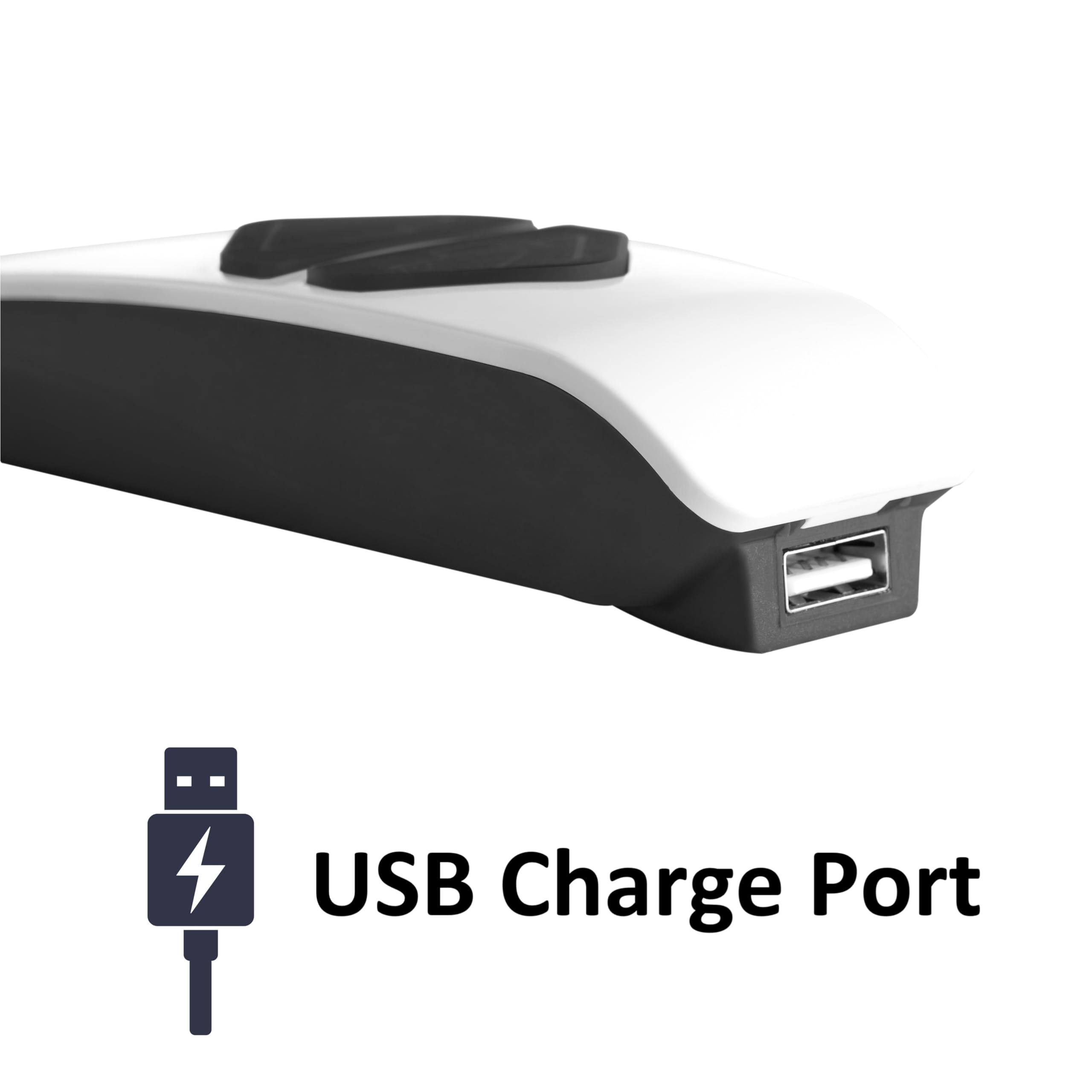 Hommoat Remote Replacement with 5 Pin and USB Charge Port for Power Lift Chair & Power Recliner, 2 Lighted Buttons (White)