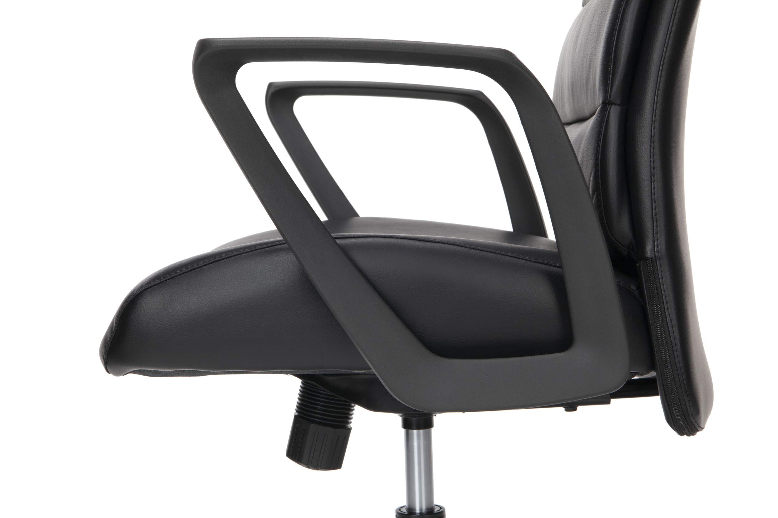 HON Basyx Bolster Commercial-Grade Executive Chair, Office, Black Bonded Leather