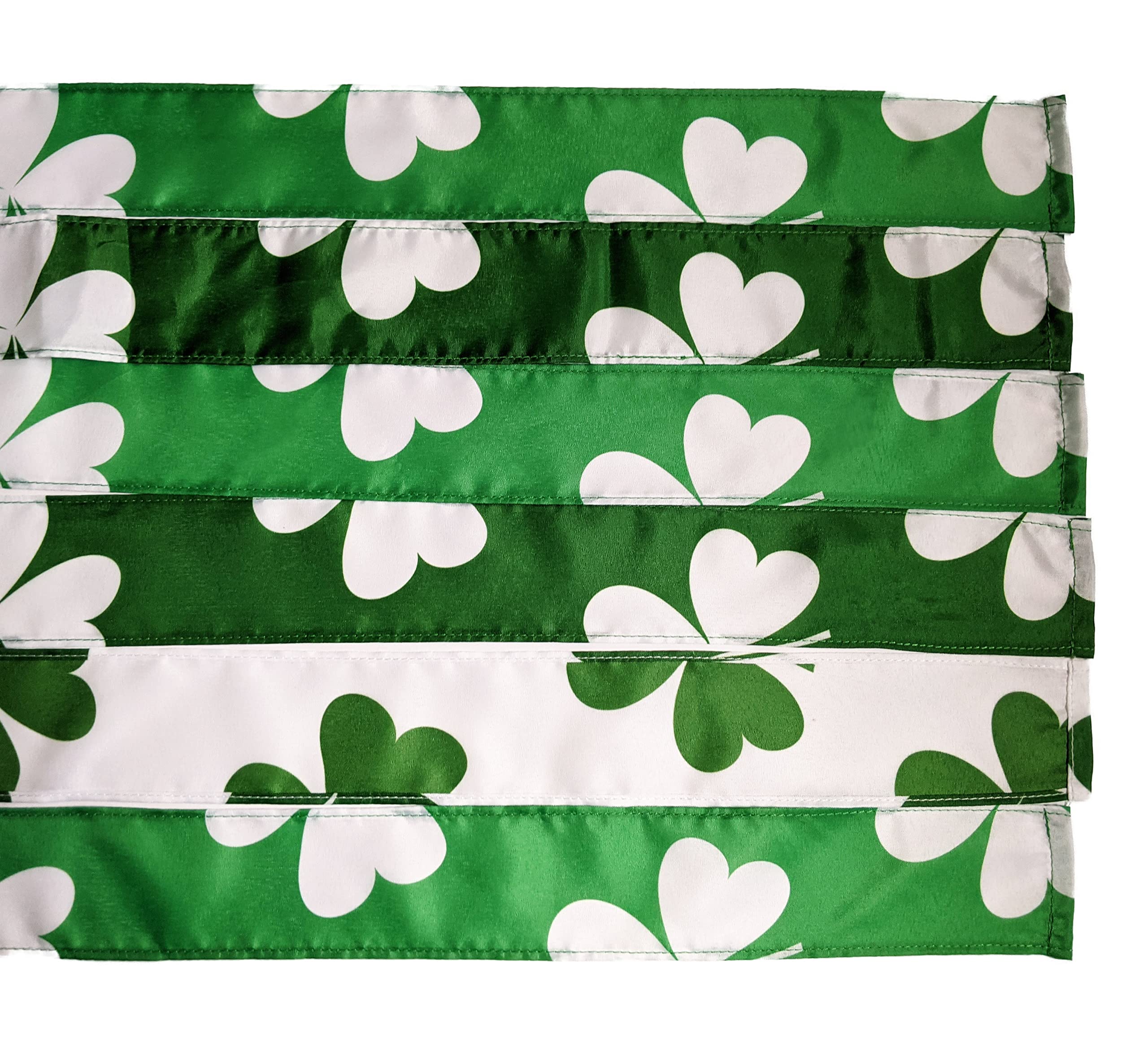 Madrona Brands St. Patricks Day Windsock | Four Leaf Clover Shamrock | Durable Outdoor Hanging Decoration | Yard, Garden, Patio | 60-Inch
